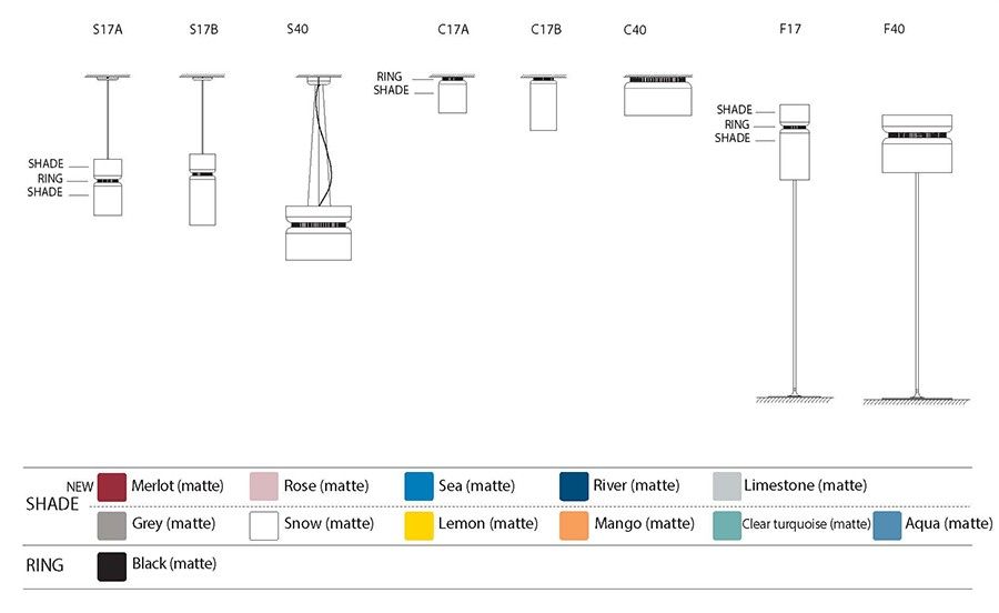 Aspen S40 - Pendul modern - Luminarium