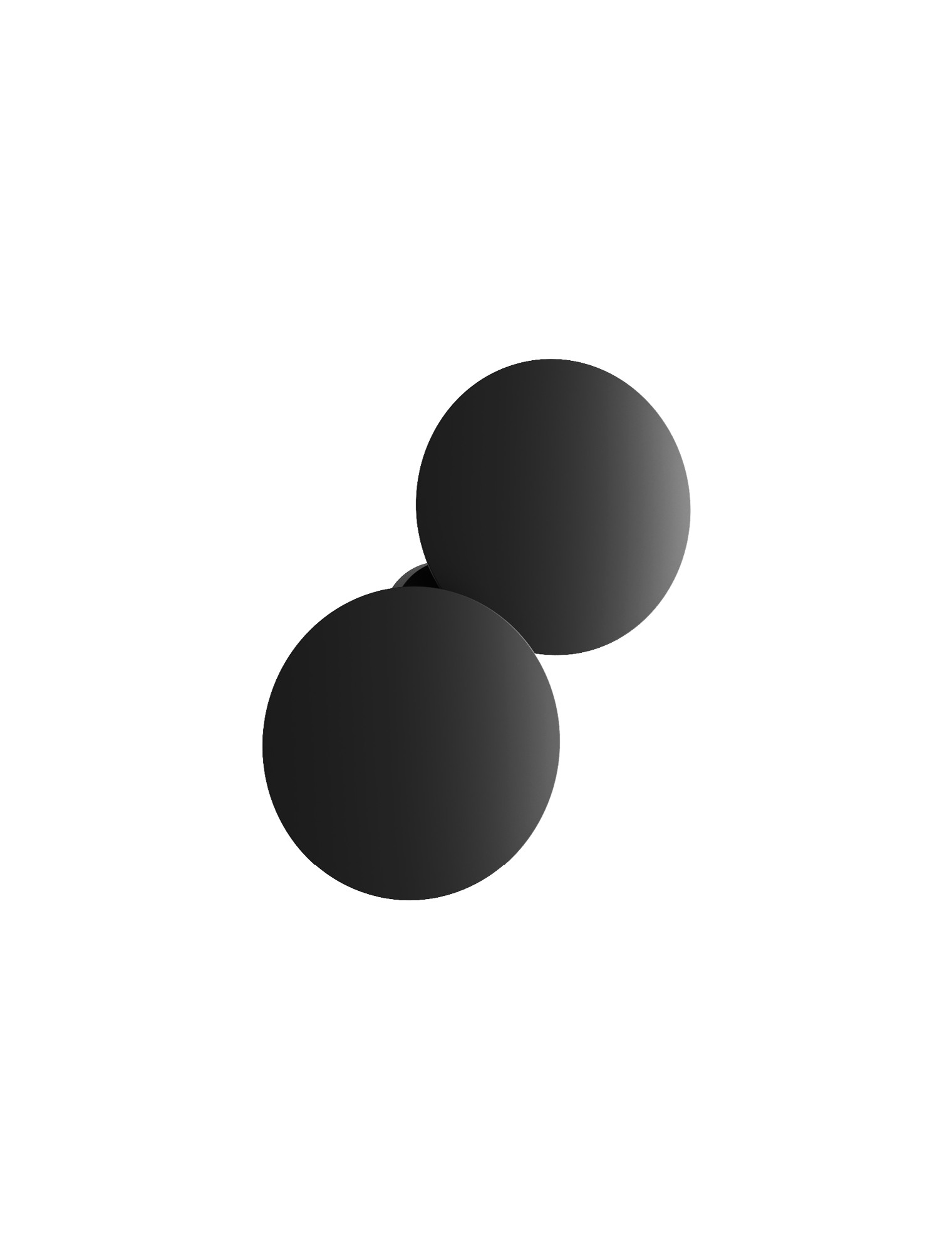 Puzzle round double - Aplică albă sau neagră ajustabilă - Luminarium