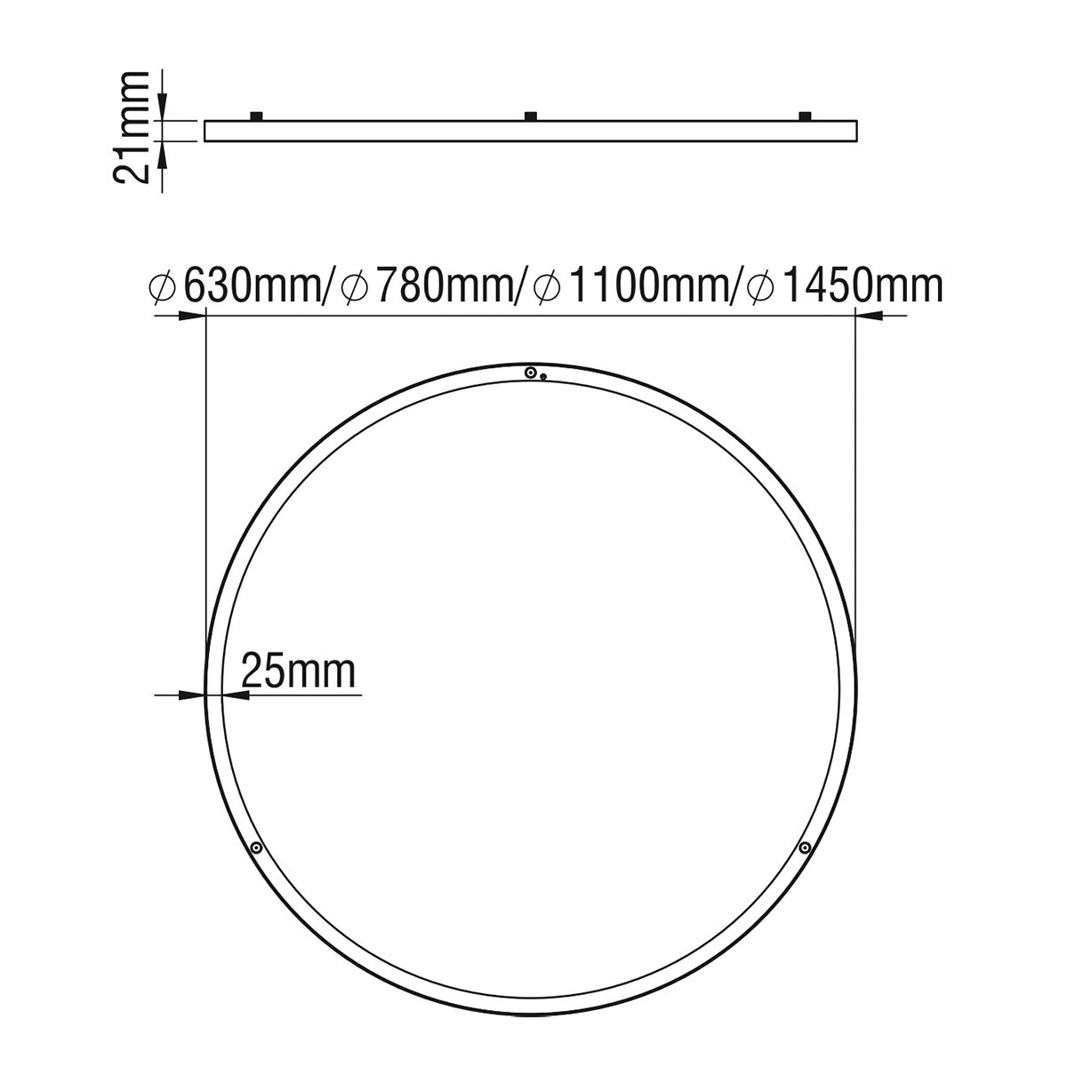 Morfi Small 1 Up - Lampă suspendată de birou circulară - Luminarium